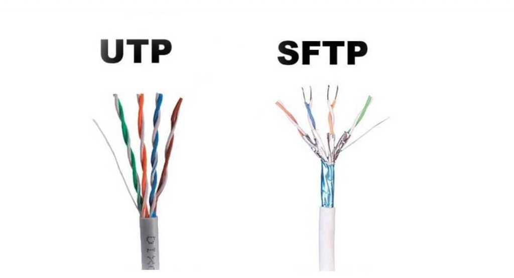 تفاوت کابل شبکه FTP و SFTP با UTP در چیست؟- PFC